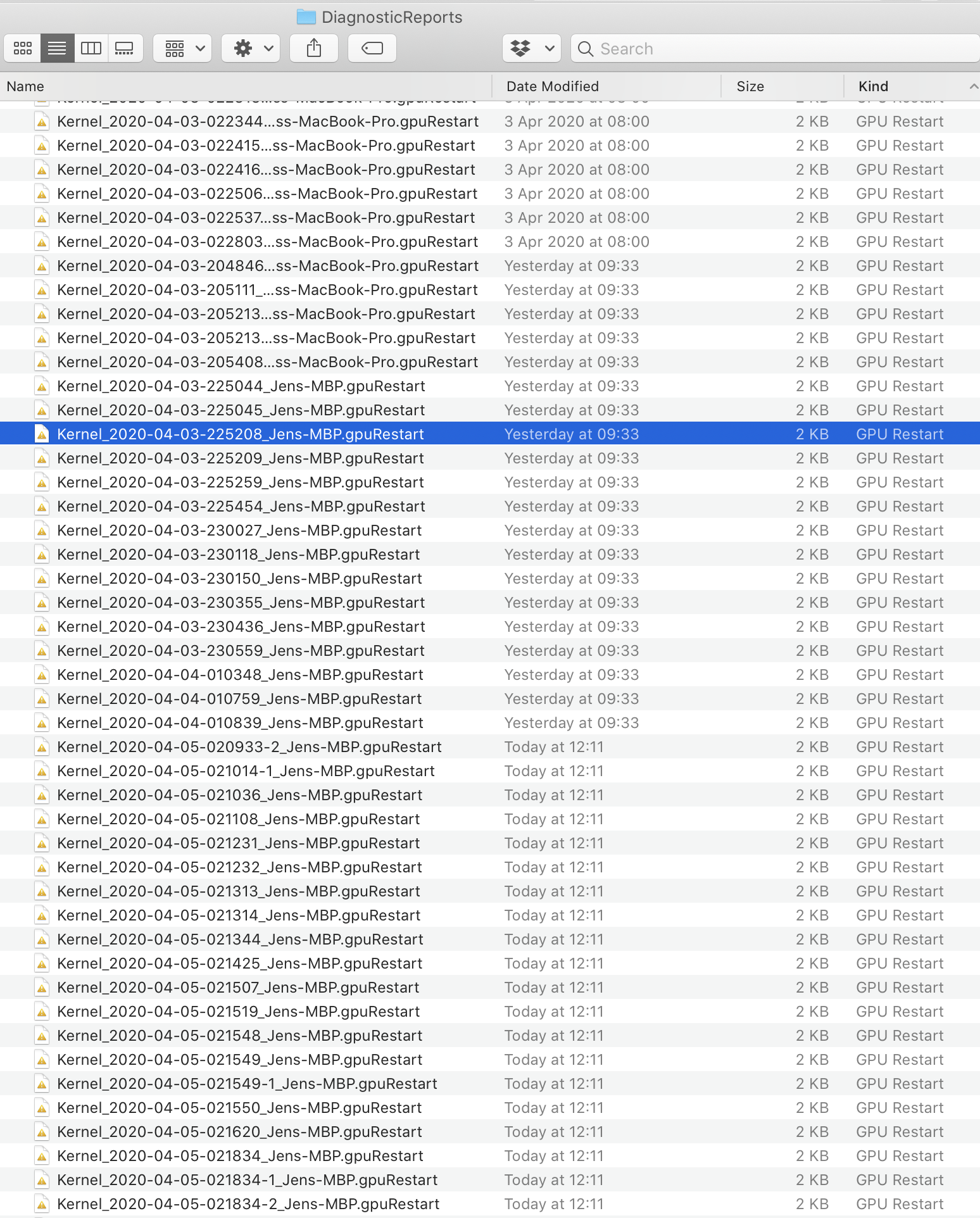 Kernel Panic on 16" i9 MBPwRD - Apple Community