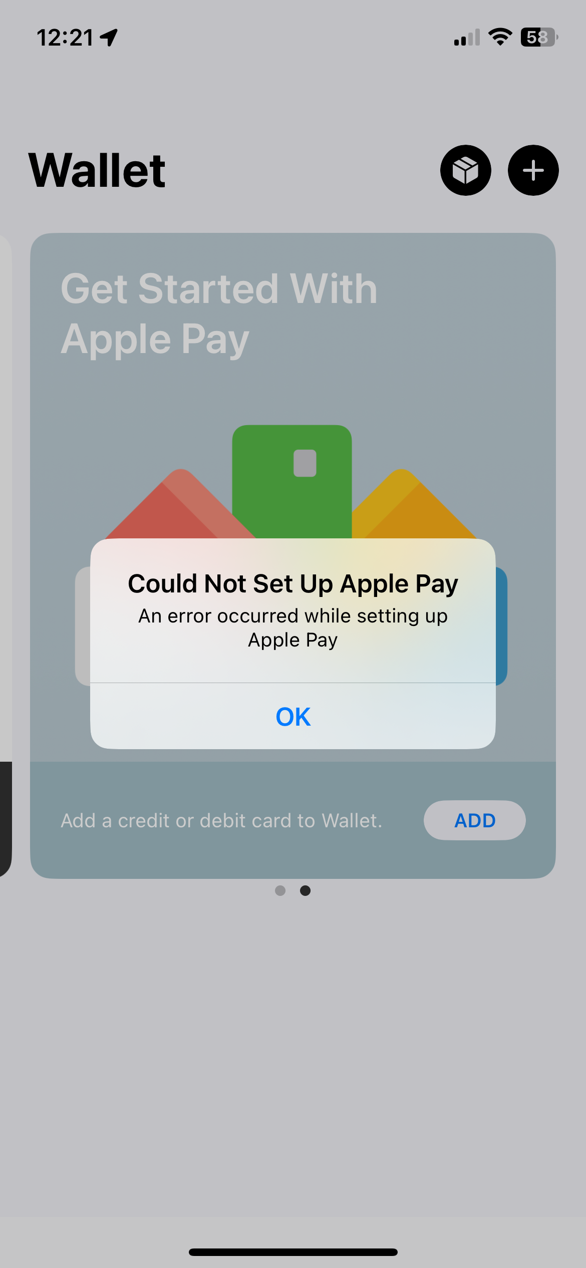Could not set up Apple Pay - Apple Community