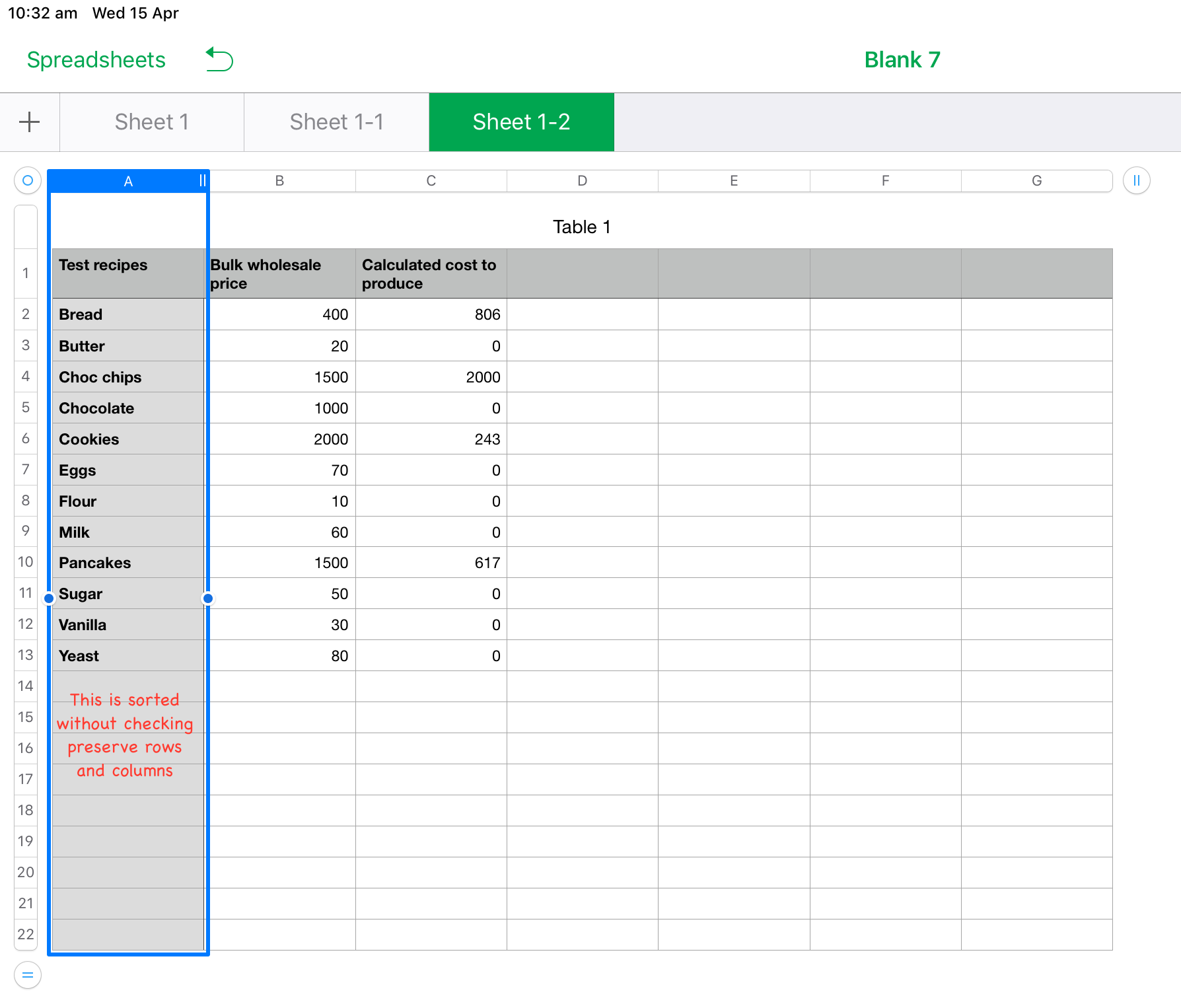 Numbers on iPad - Apple Community