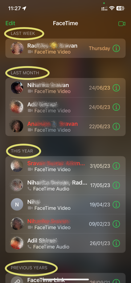 FaceTime Call History - Apple Community
