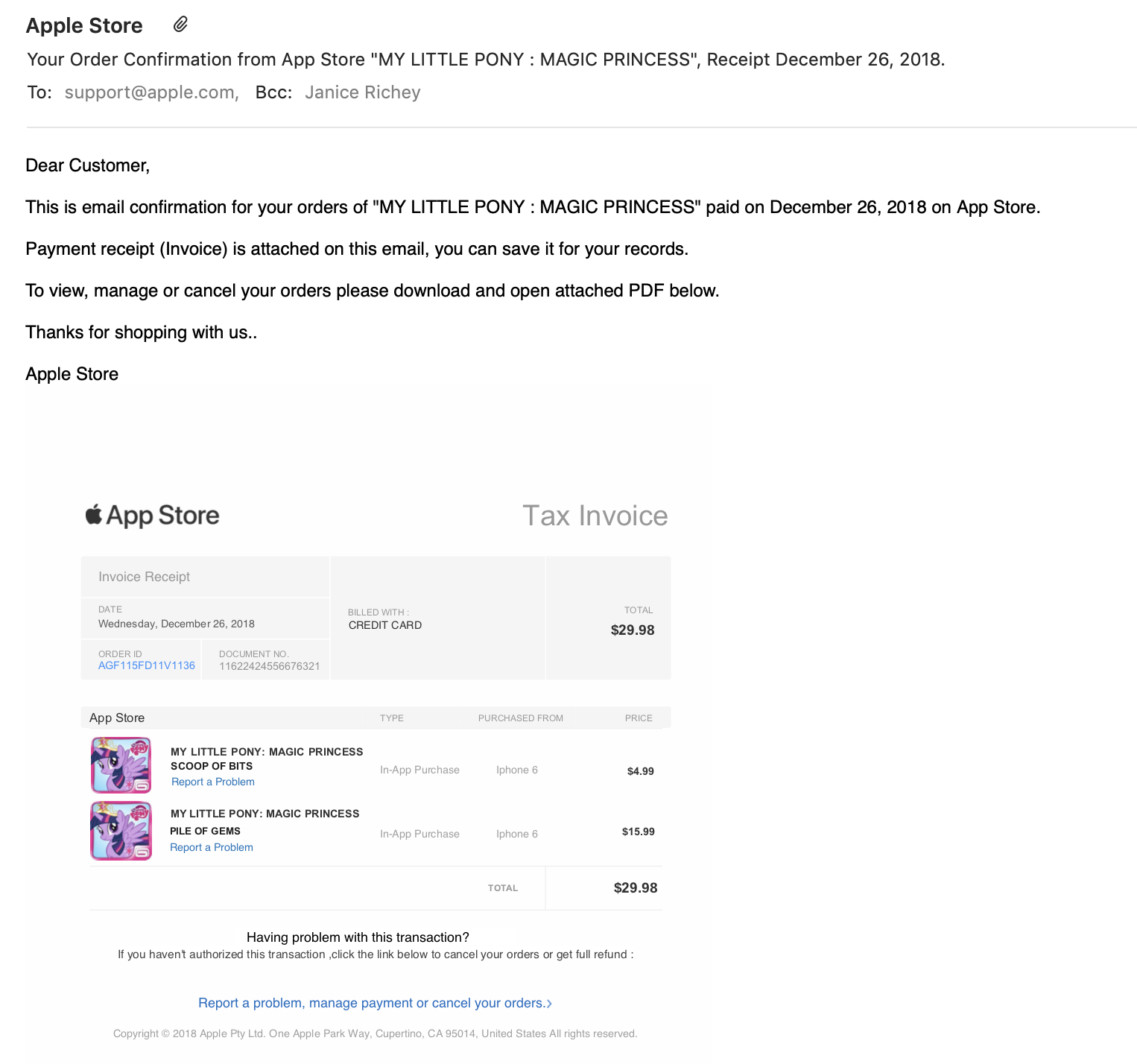 billing fraud? - Apple Community