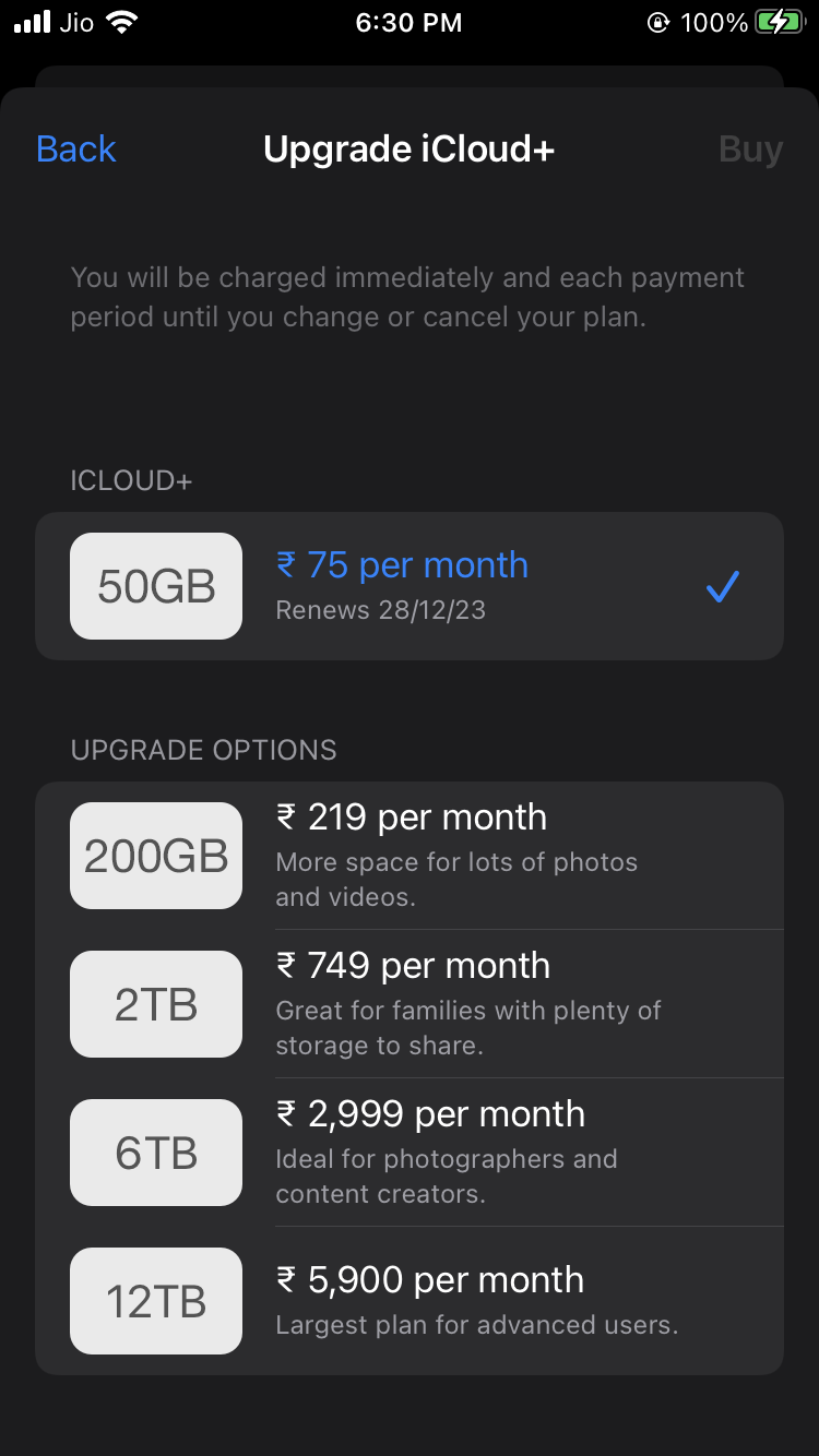 iCloud space purchase - Apple Community