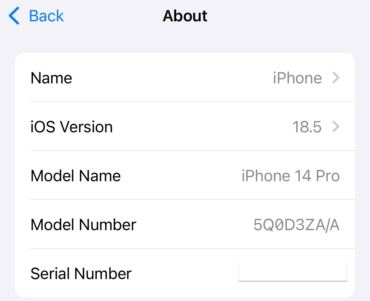 Model Number started with 5Q On iPhone 14… - Apple Community