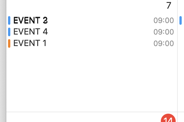 Calendar overlaying events since moving t… - Apple Community