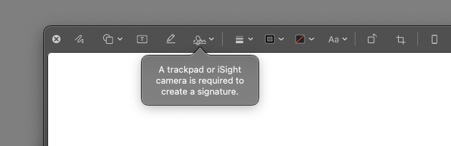 "sign" option in annotate / preview is no… - Apple Community