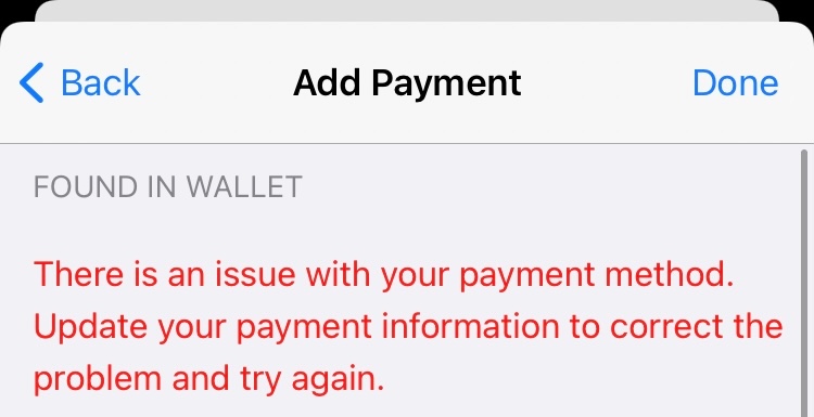 Update Payment method - Apple Community