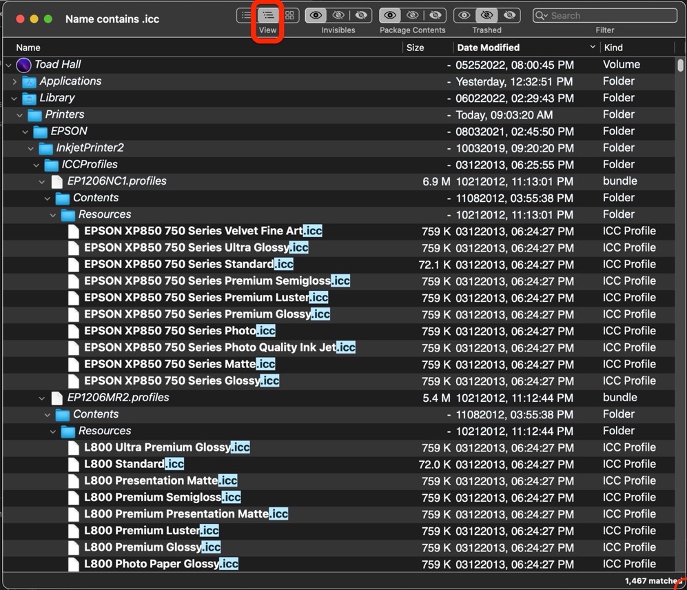 Where do printer icc files go? - Apple Community