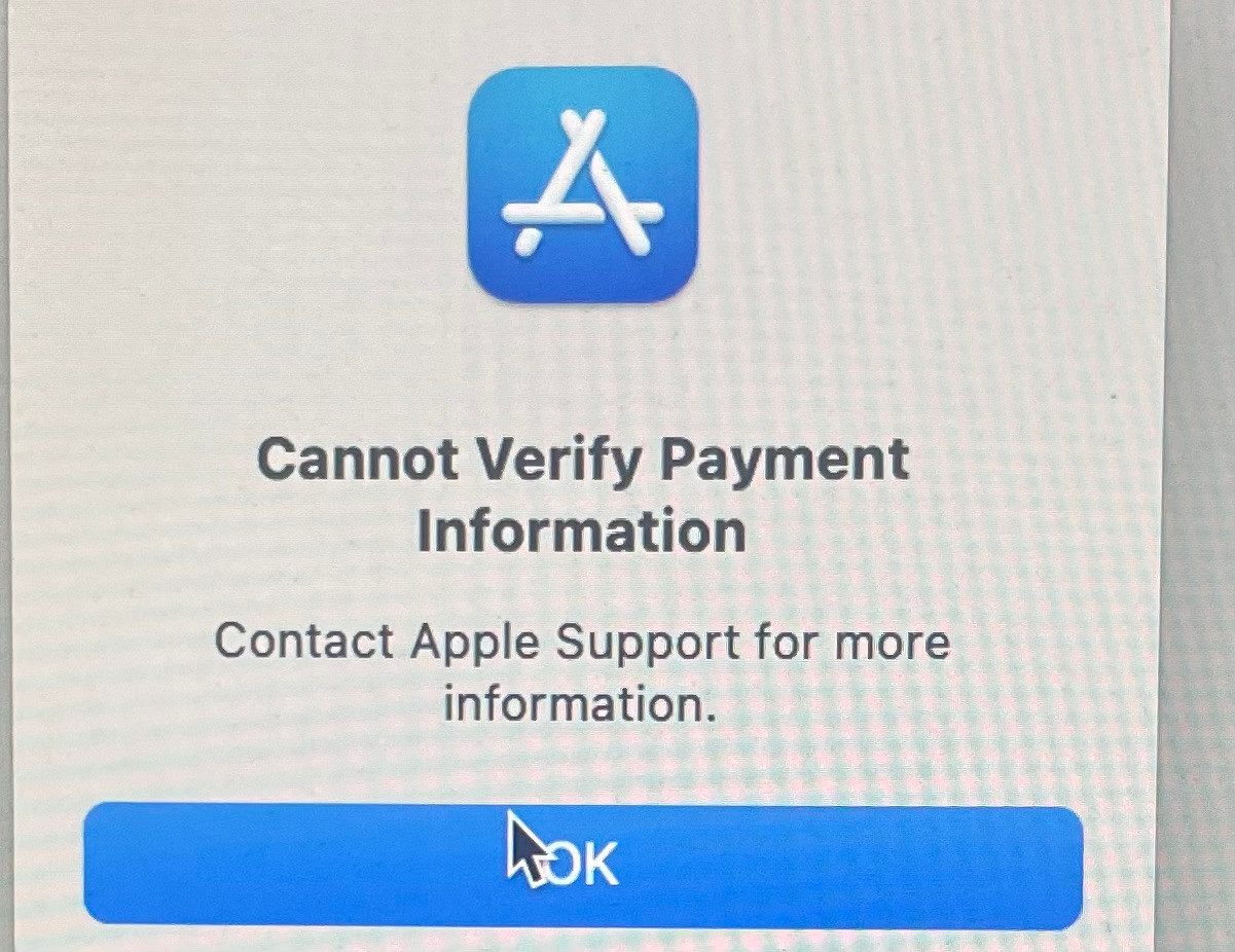Problems adding a payment method - Apple Community