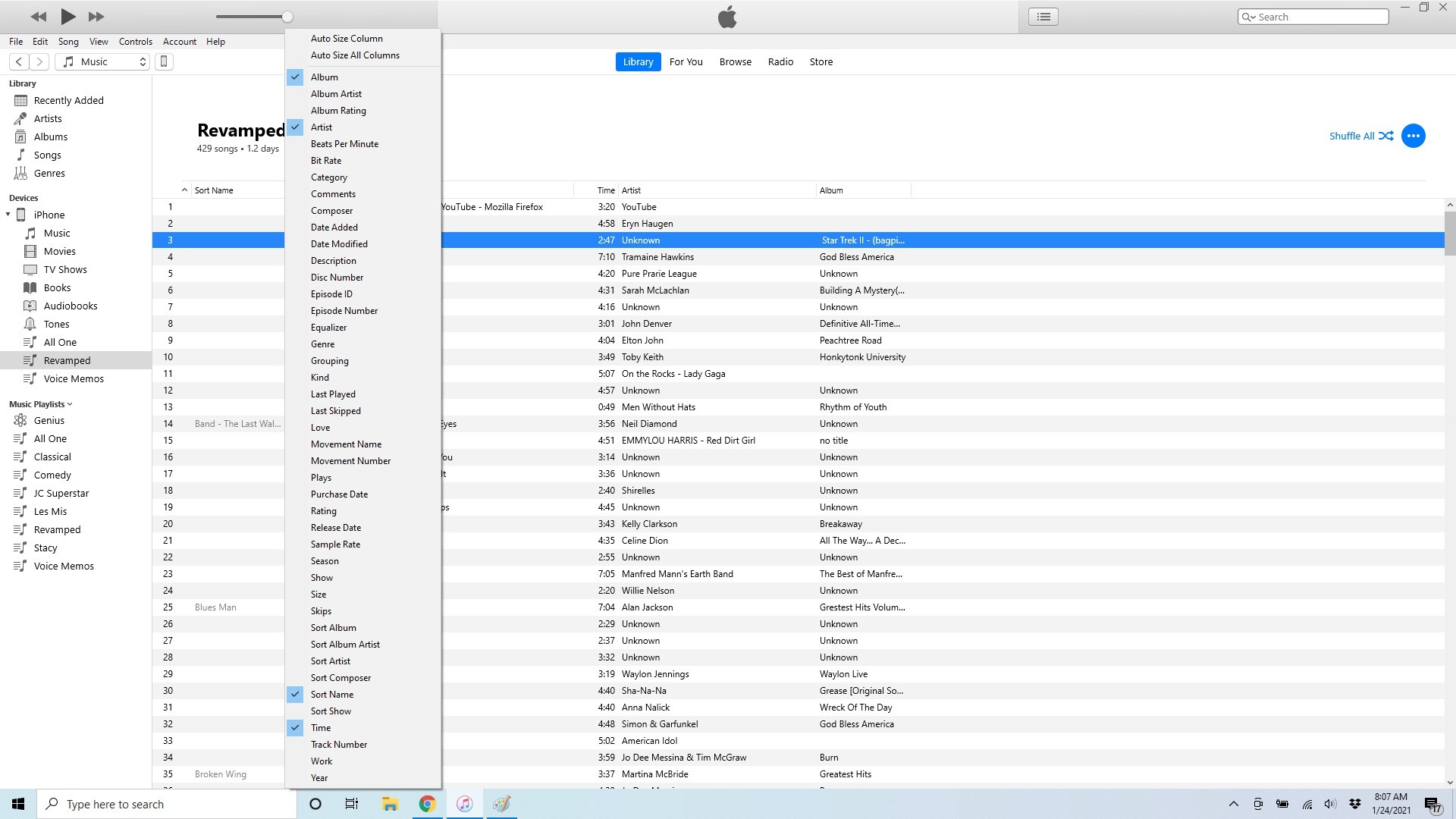 How can I sort a playlist into alphabetic… - Apple Community
