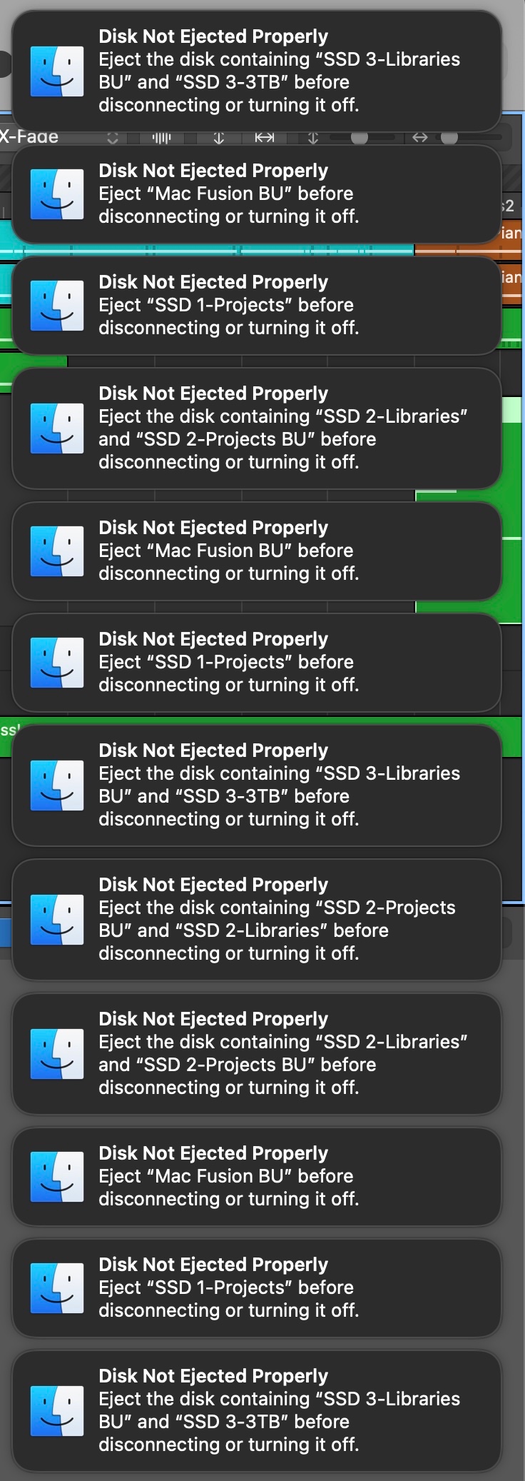 Disk Ejection Error—but no disks were eje… - Apple Community