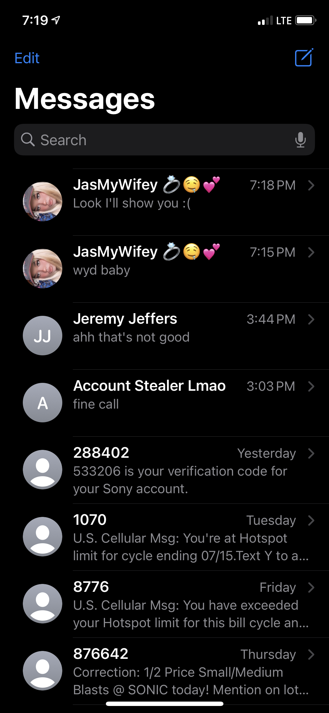 2 Message thread with one contact and the… - Apple Community