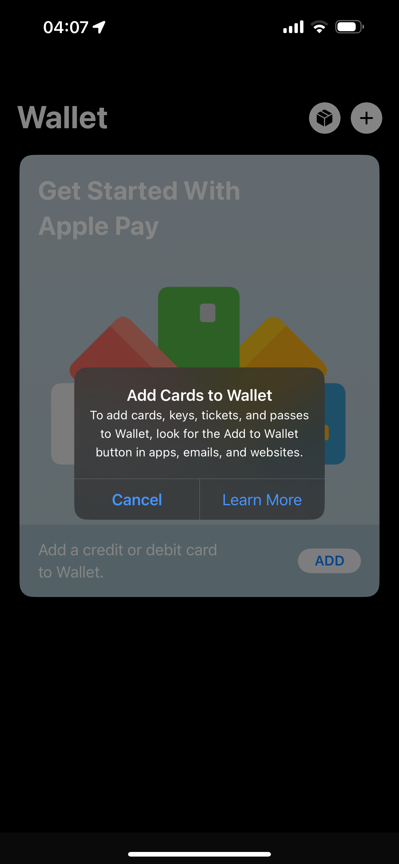 I cannot add the card to the wallet - Apple Community