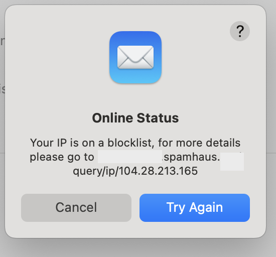 MacOS Apple Mail not connecting to my Com… - Apple Community