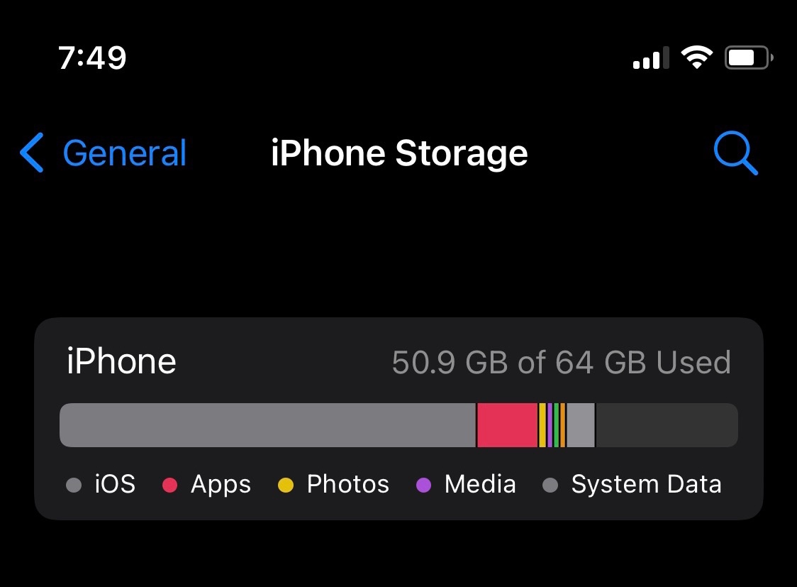 iPhone storage - Apple Community