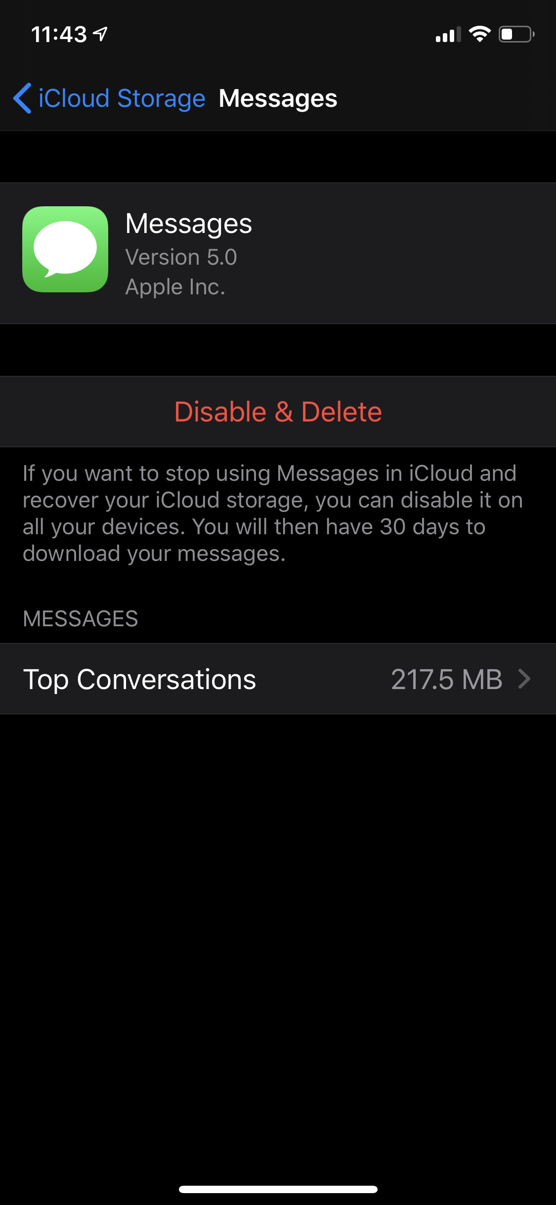 Messages takes up multiple GB of storage,… - Apple Community