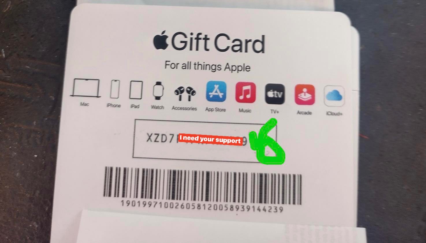 I mistakenly scratched the last two digi… - Apple Community