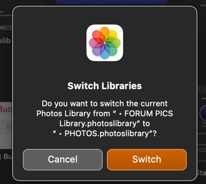 Quick switch between Apple Photo librarie… - Apple Community