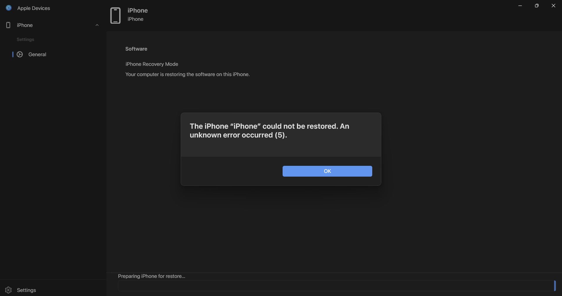 Errors Trying to Restore Stuck iPhone XR - Apple Community