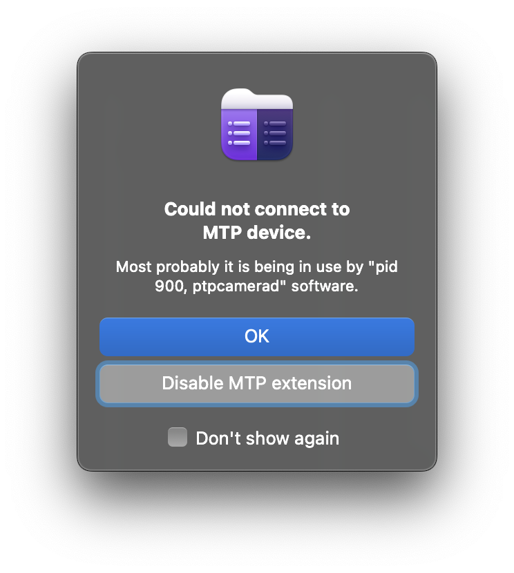 Apple MacOS can't work properly with MTP … - Apple Community