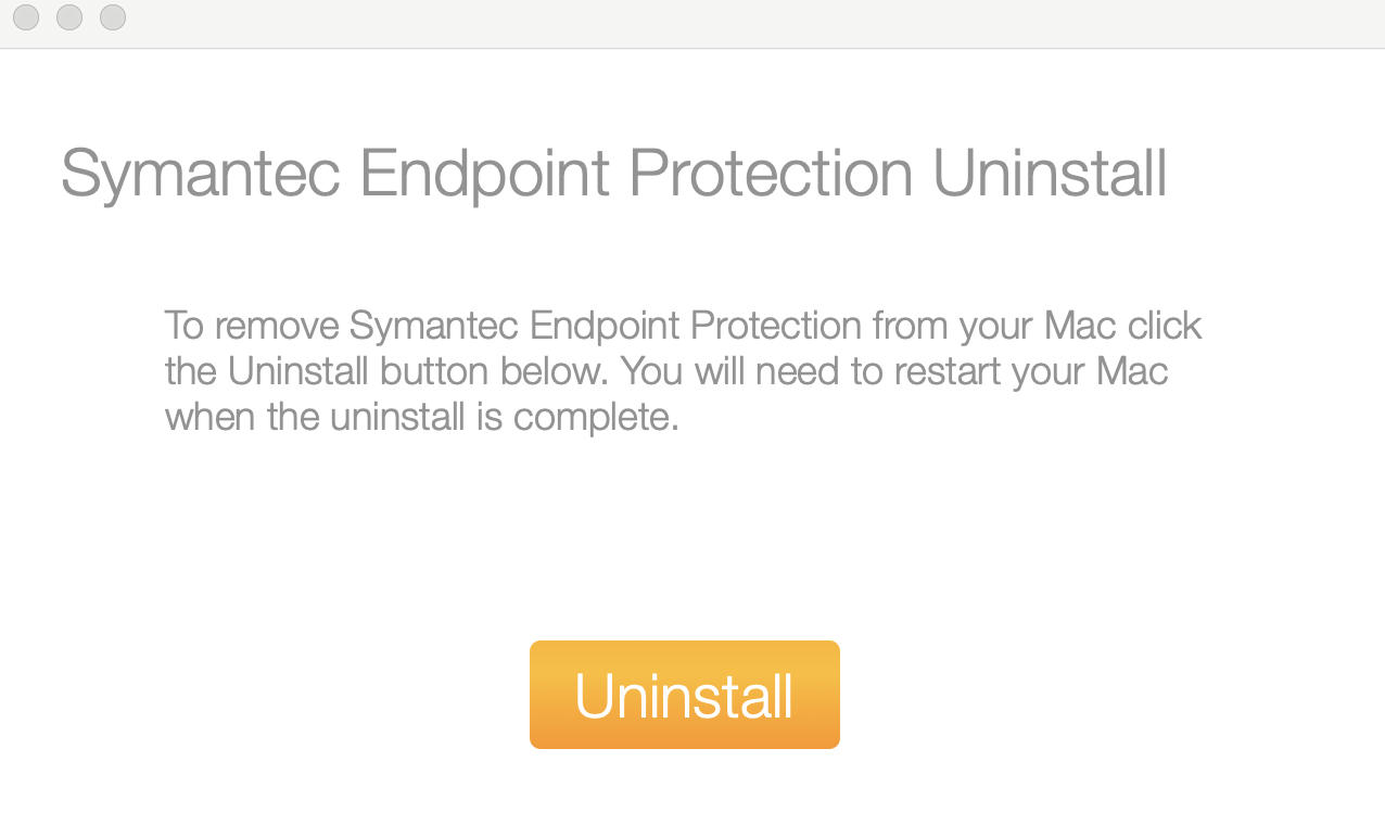 Symantec Endpoint Protection Uninstall - Apple Community