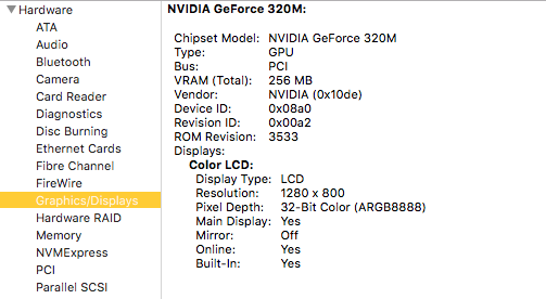 Problem with Nvidia GeForce 320M - Apple Community
