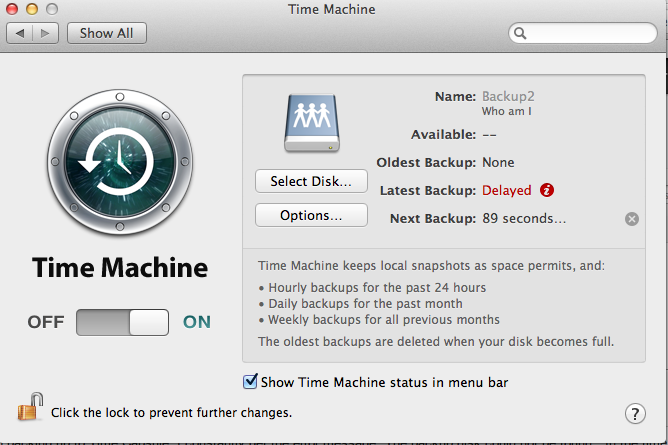 The backup disk could not be found. - Apple Community
