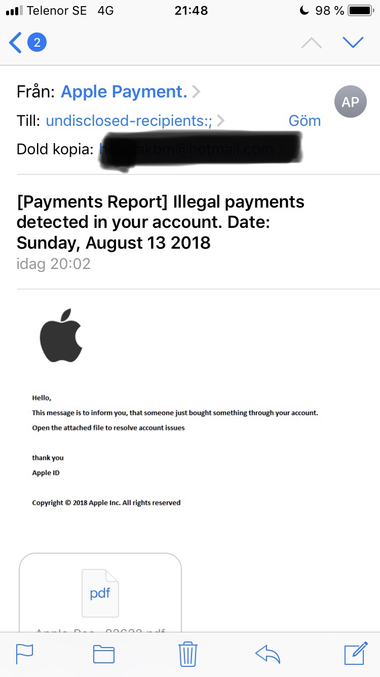 Fake email? - Apple Community