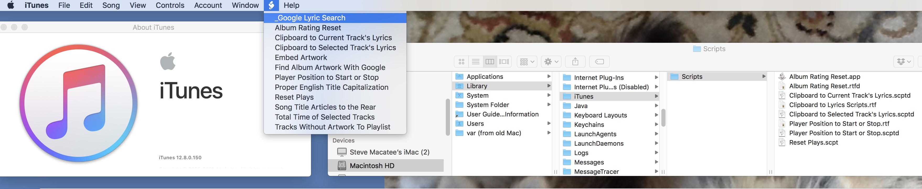 How do I delete iTunes Scripts when they'… - Apple Community
