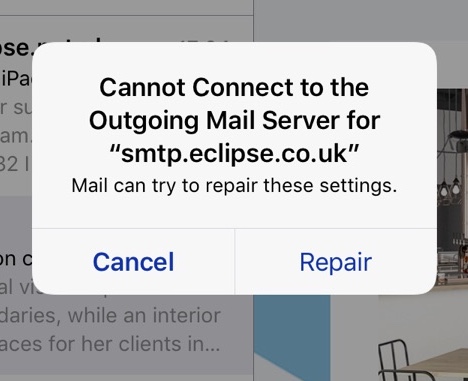 I am unable to send emails in mail app si… - Apple Community