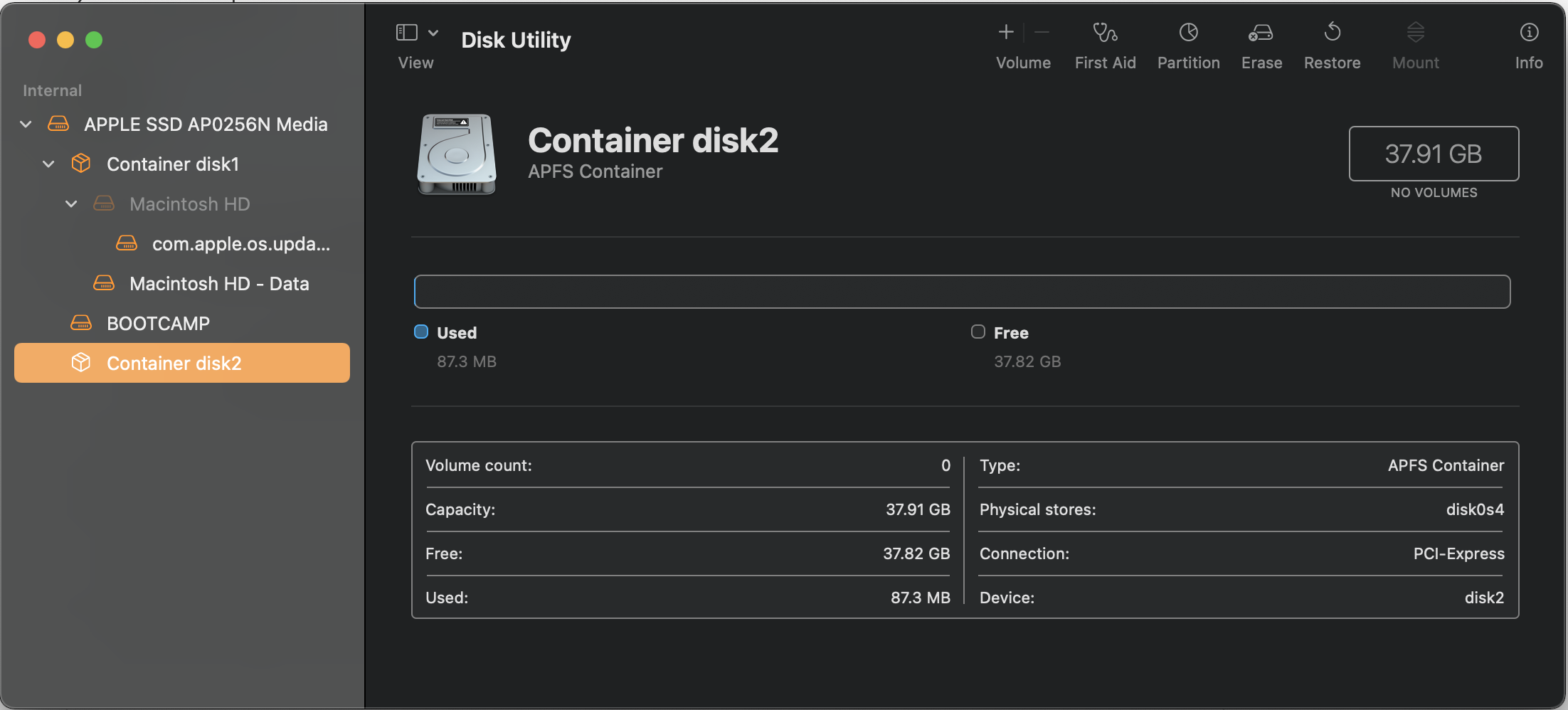 How to merge container disk2 with contain… - Apple Community