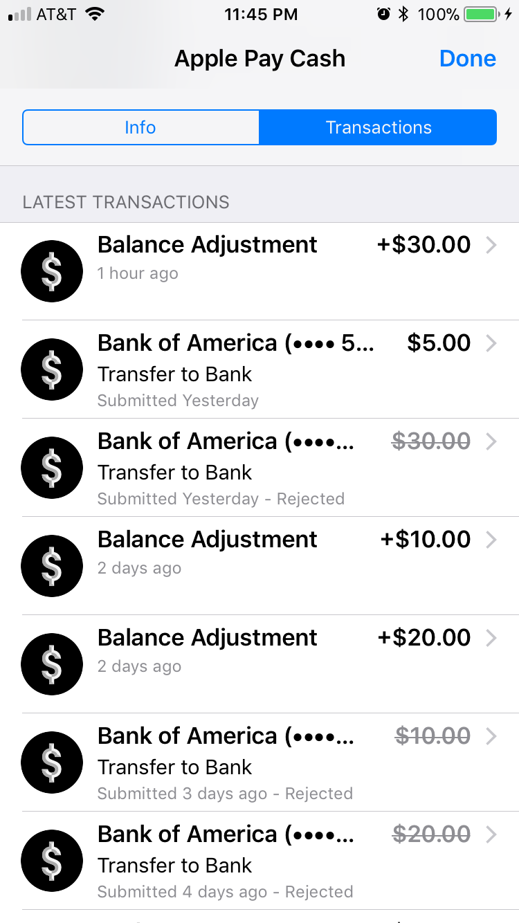 Why is my transaction being rejected? - Apple Community