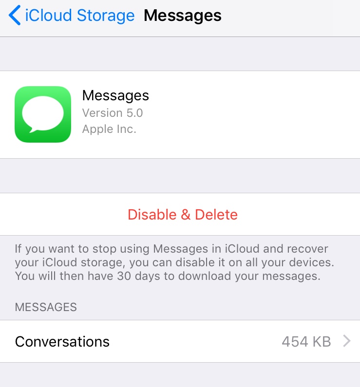 Messages storage on iCloud - Apple Community