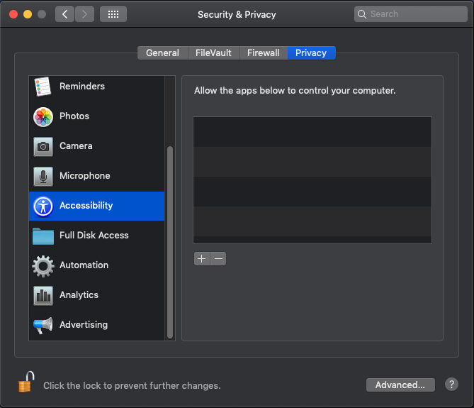 macOS Mojave - System Preference, Securit… - Apple Community