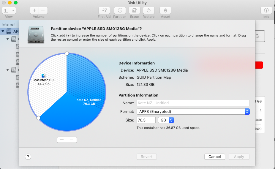 I don't want two container disks - trying… - Apple Community