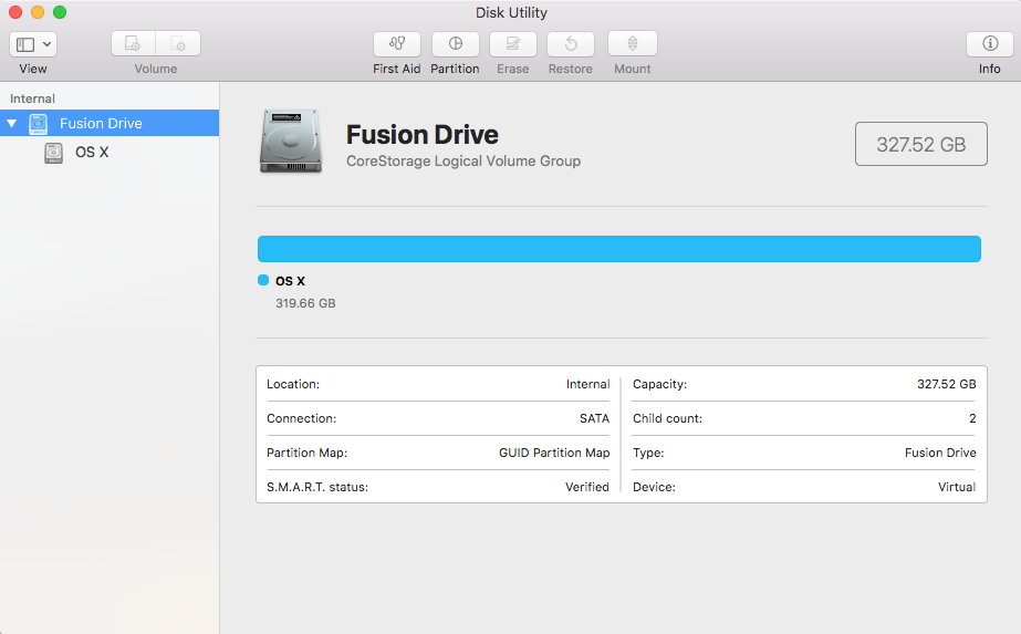 Missing part of my fusion drive - Apple Community