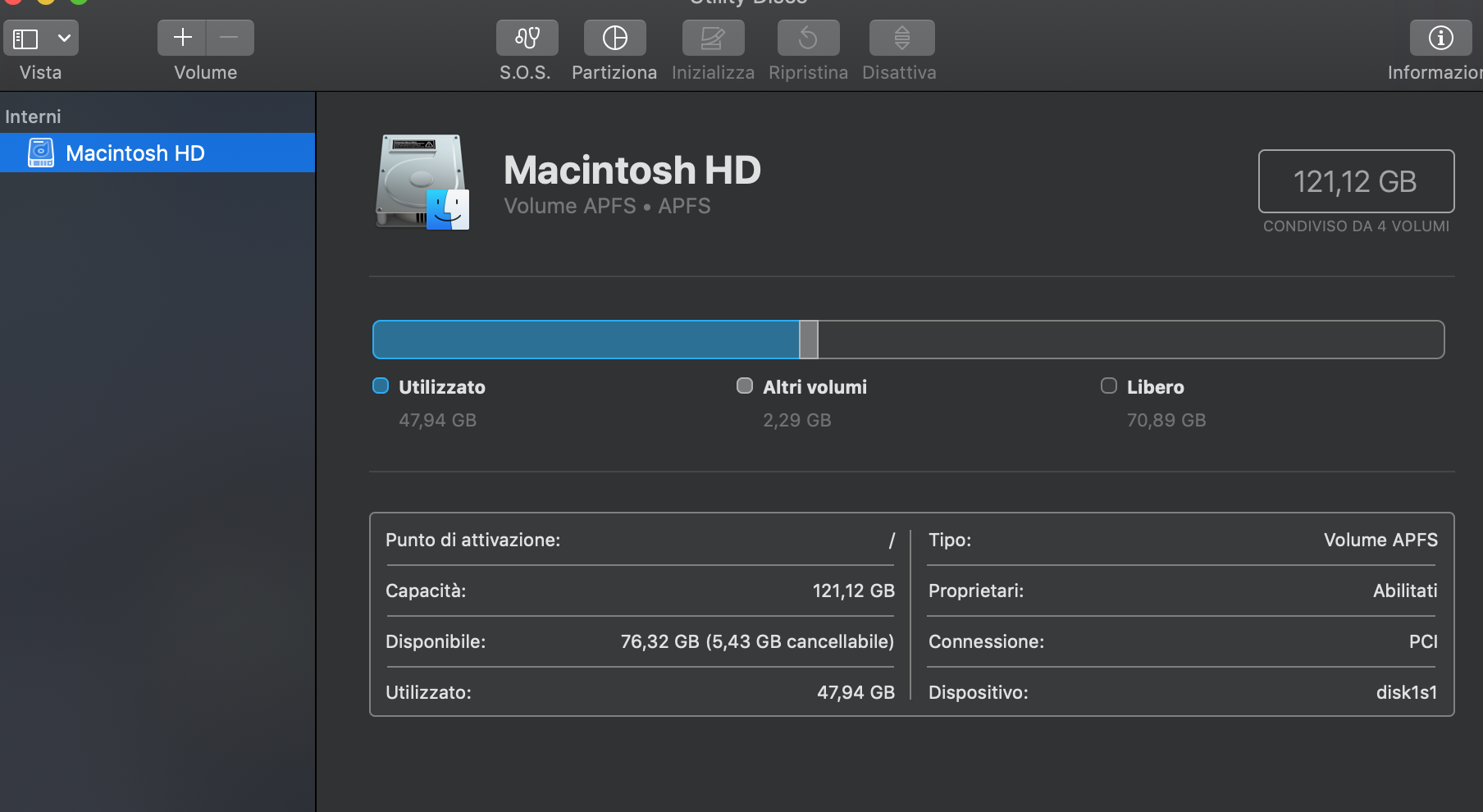 APFS Container Resize: error 49187 - Apple Community