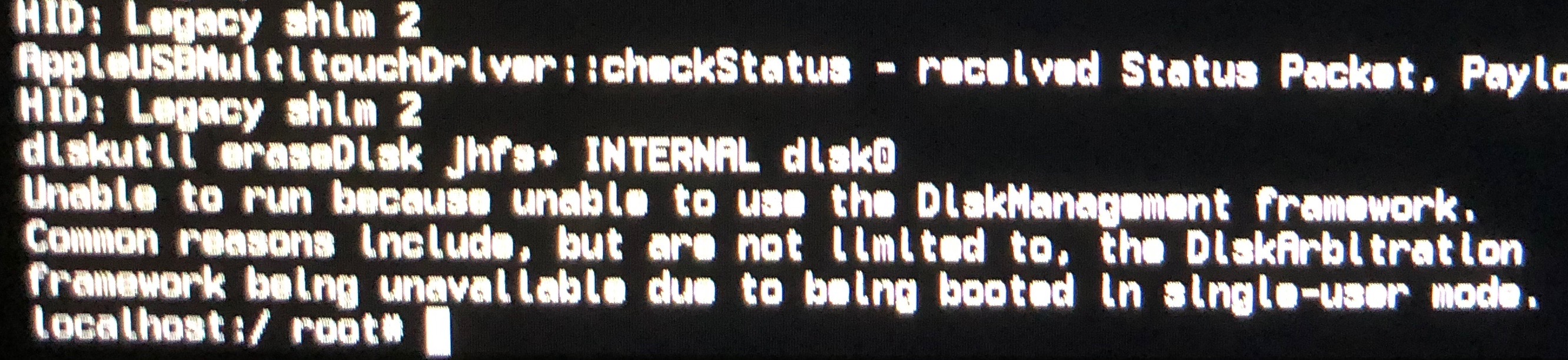 APFS Container Resize: error 49187 - Apple Community