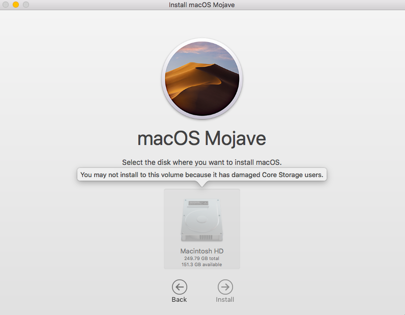 Error installing macOS Mojave - Apple Community