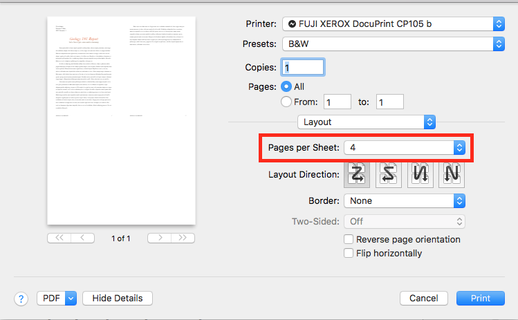 Pages prints entire document in upper left - Apple Community