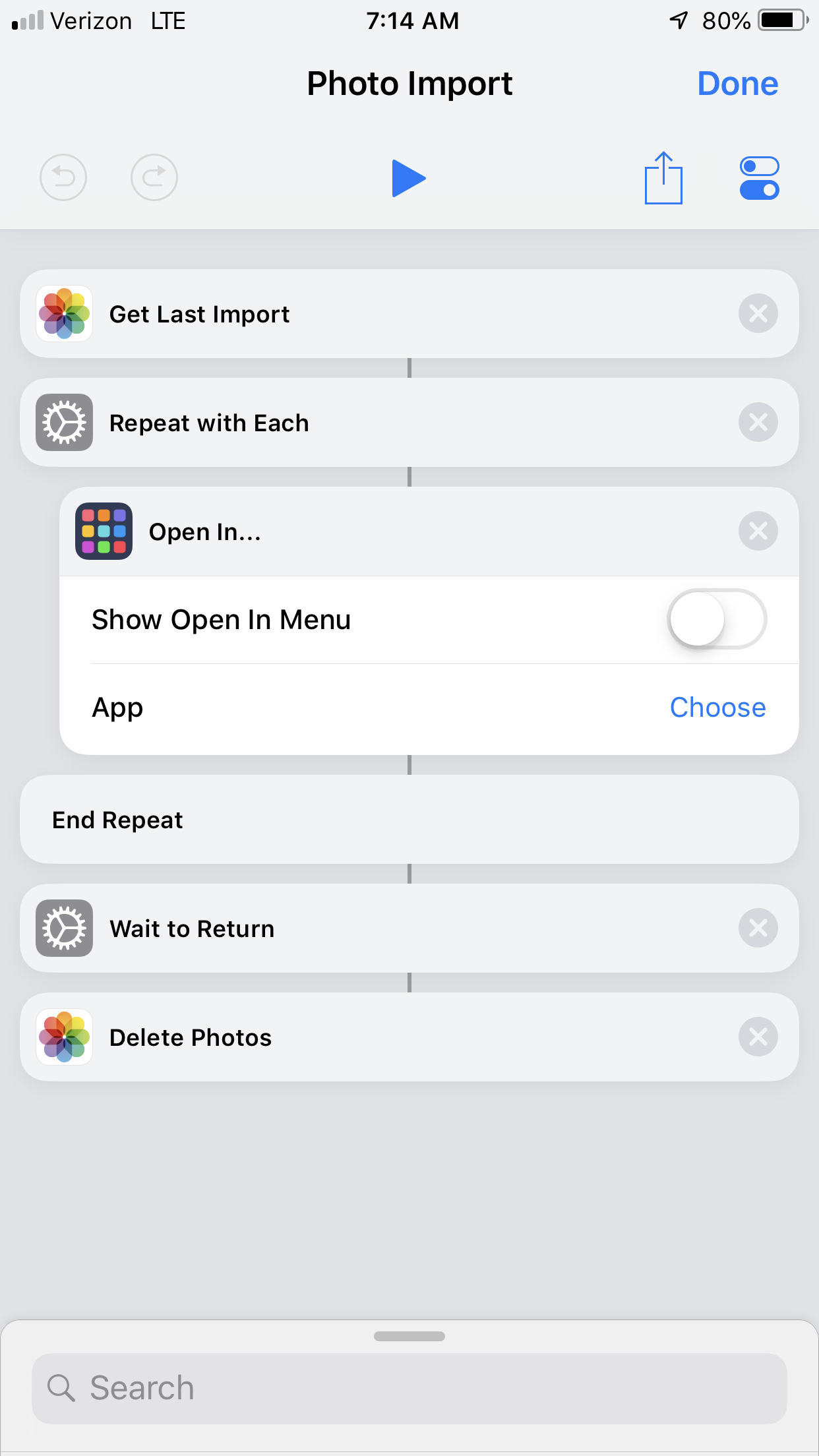 Shortcuts App with Photos and Lightroom? - Apple Community