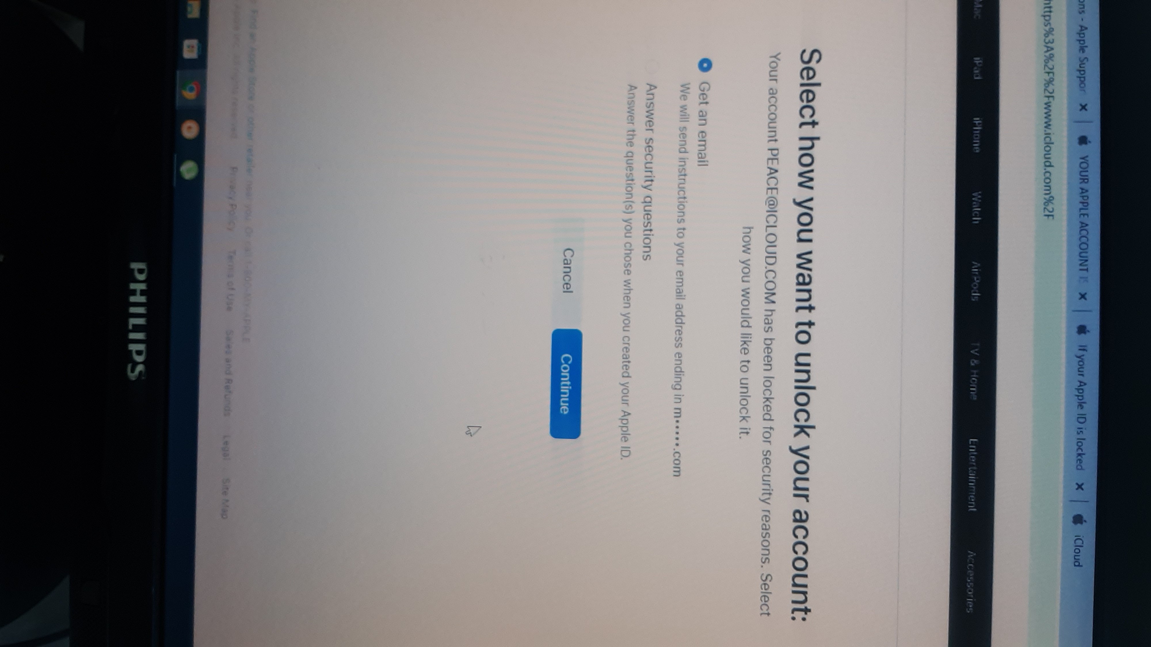 YOUR APPLE ACCOUNT IS LOCKED FOR SECURITY… - Apple Community