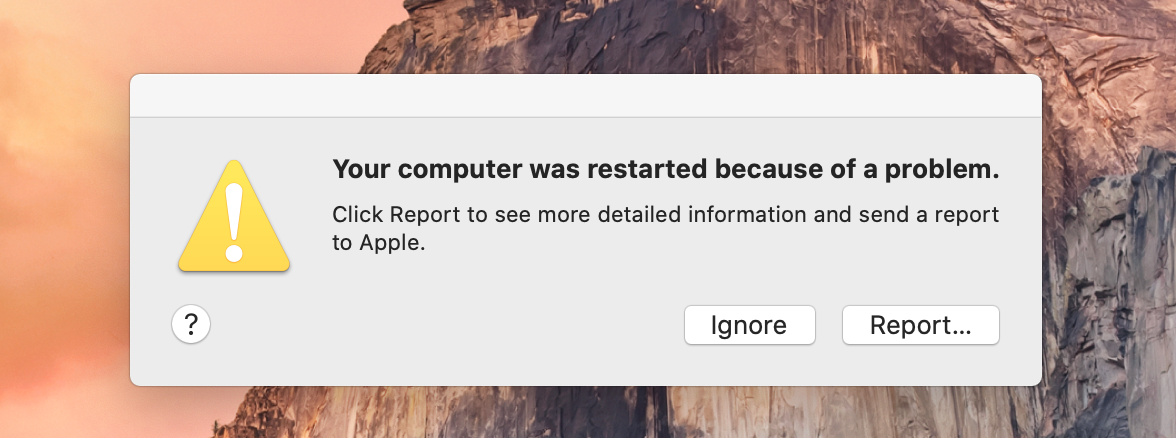 Kernel Panic - Apple Community