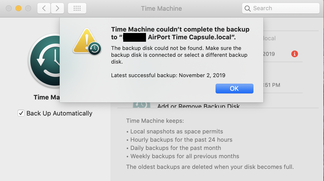 Time Machine can't find my Time Capsule - Apple Community