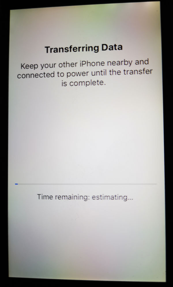 IPhone 5 stuck on data transfer - Apple Community