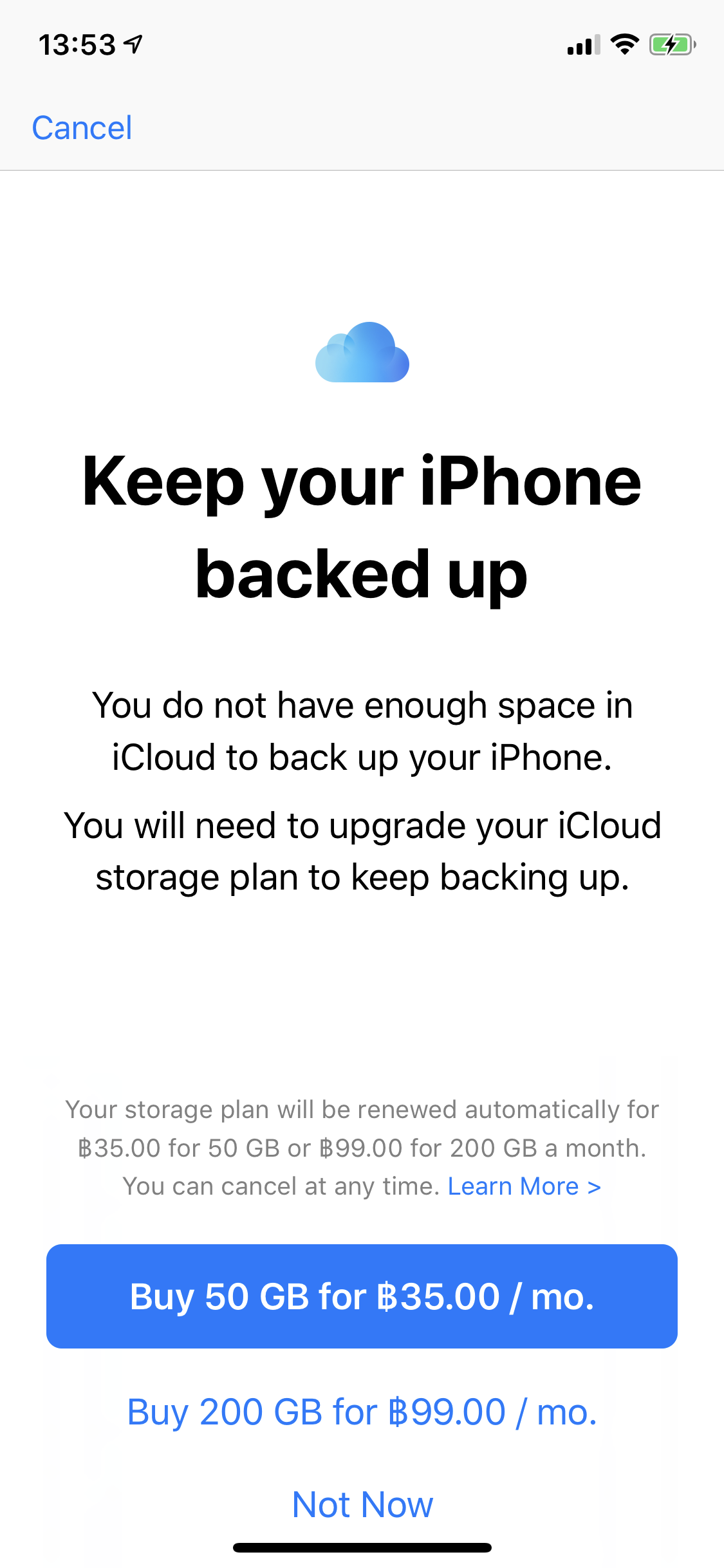 iPhone Backup Failed but my space is stil… - Apple Community