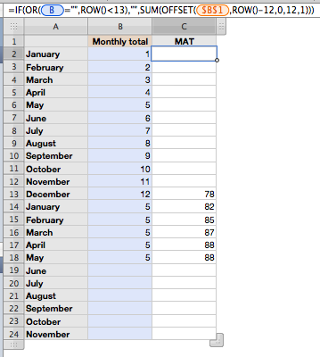 how do I produce a Moving Annual Total? - Apple Community