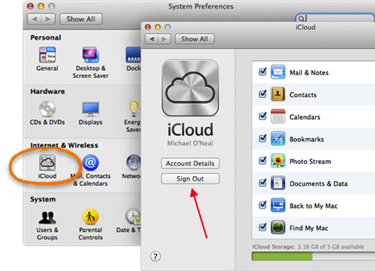 cannot sign out from iCloud on iMac - Apple Community