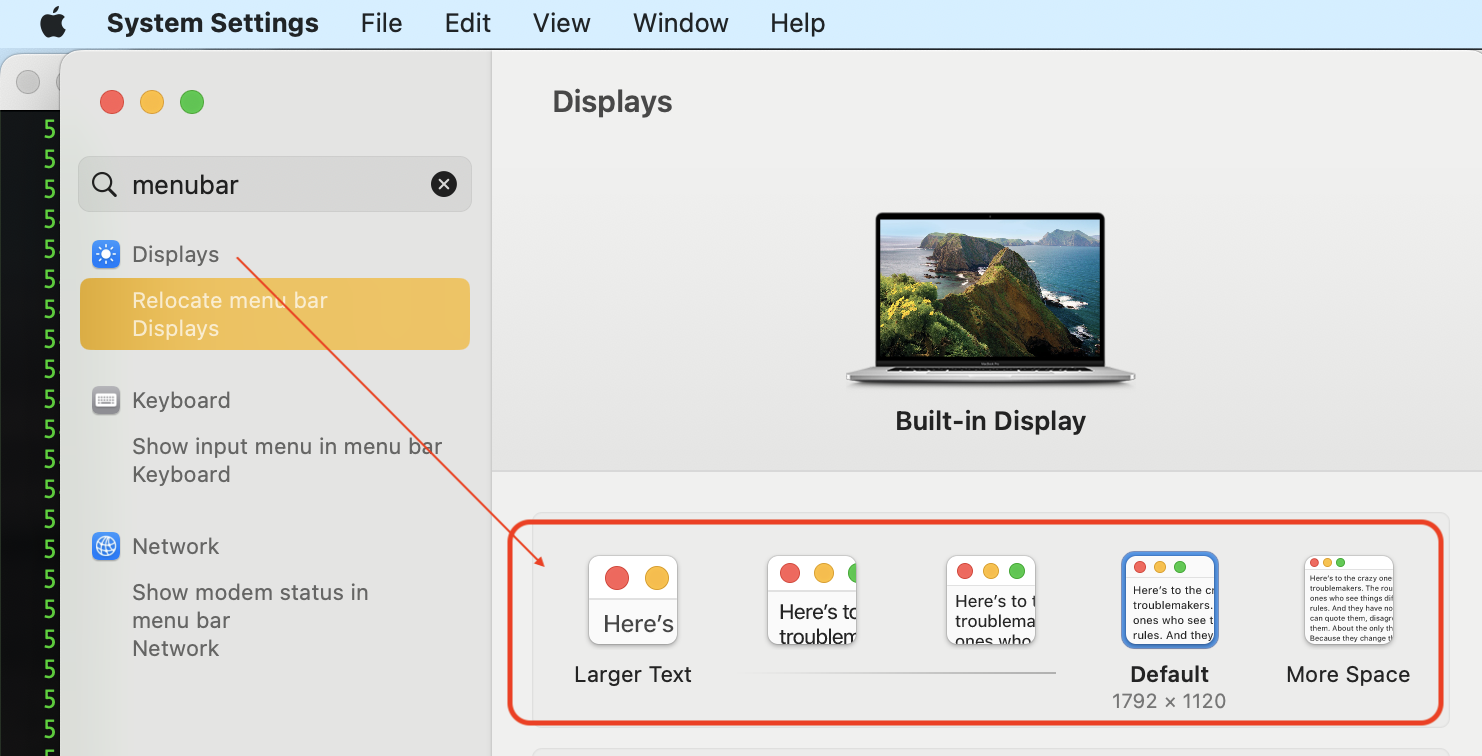Scaling menu items - Apple Community