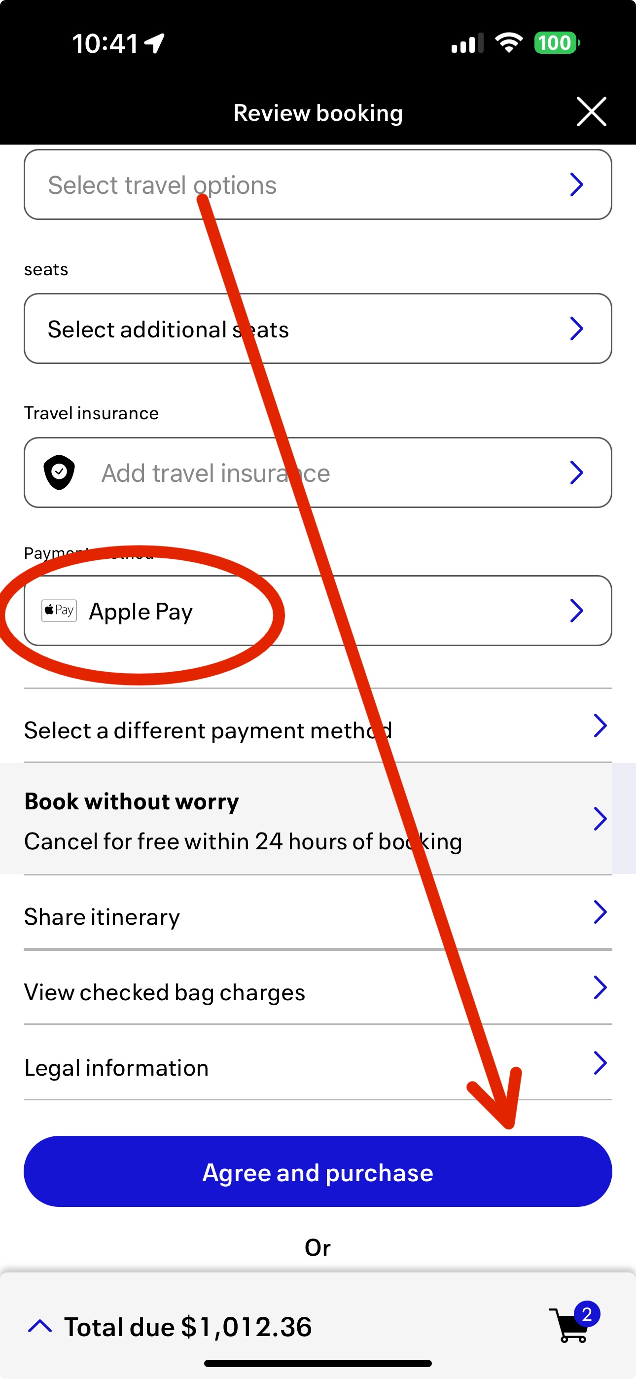 Apple Pay not showing in United App ver 4… - Apple Community