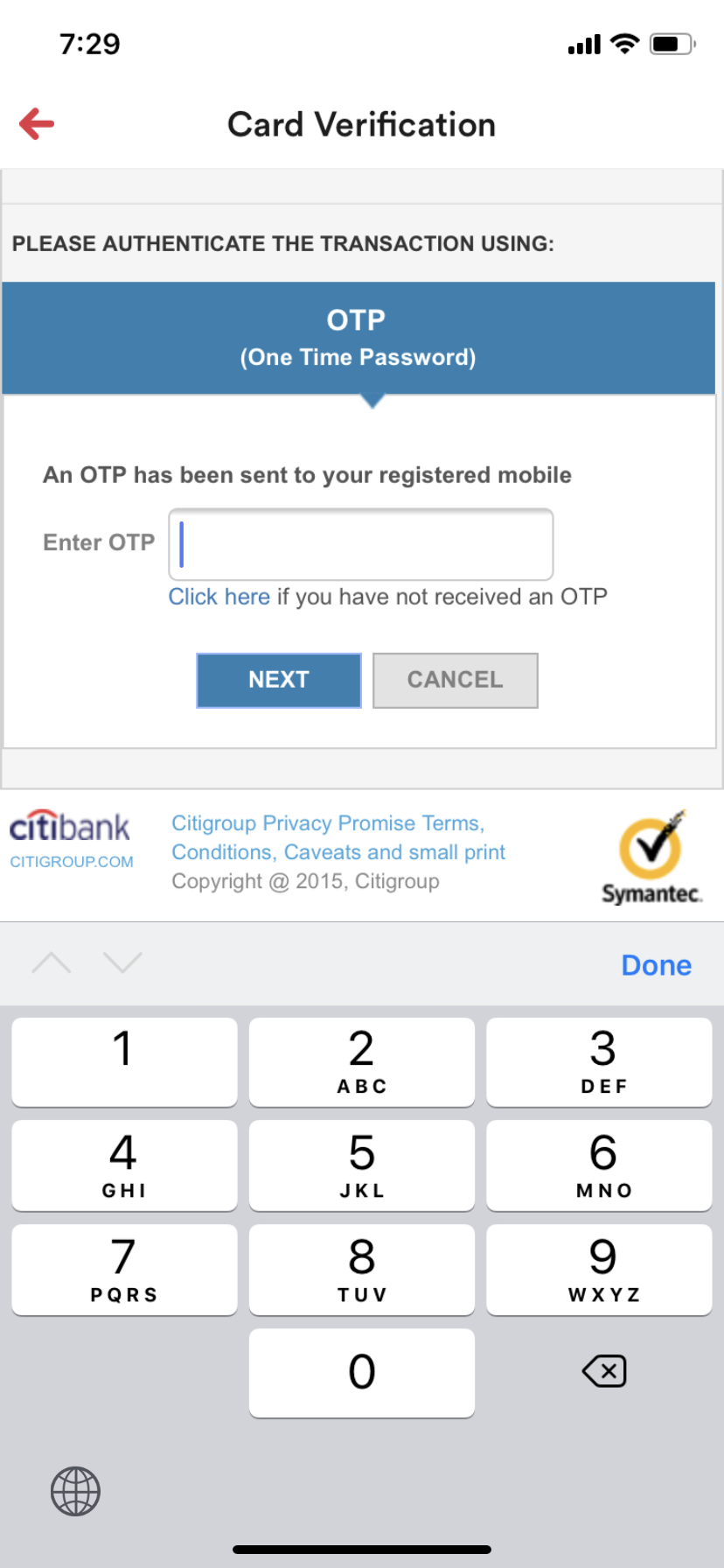 OTP not showing on keyboard. - Apple Community